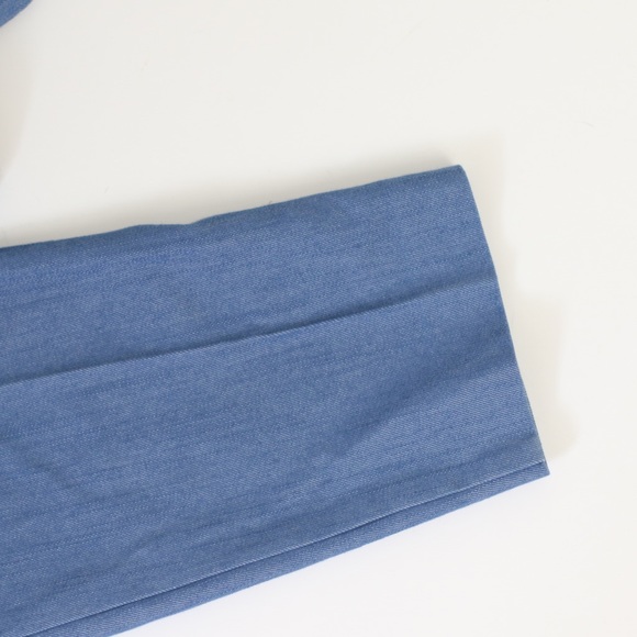LOFT | Pants & Jumpsuits | Loft Chambray Tie Waist Slim Pants Work ...